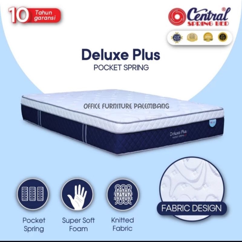 Jual springbed central DELUXE PLUS POCKET SPRING matras kasur spring ...
