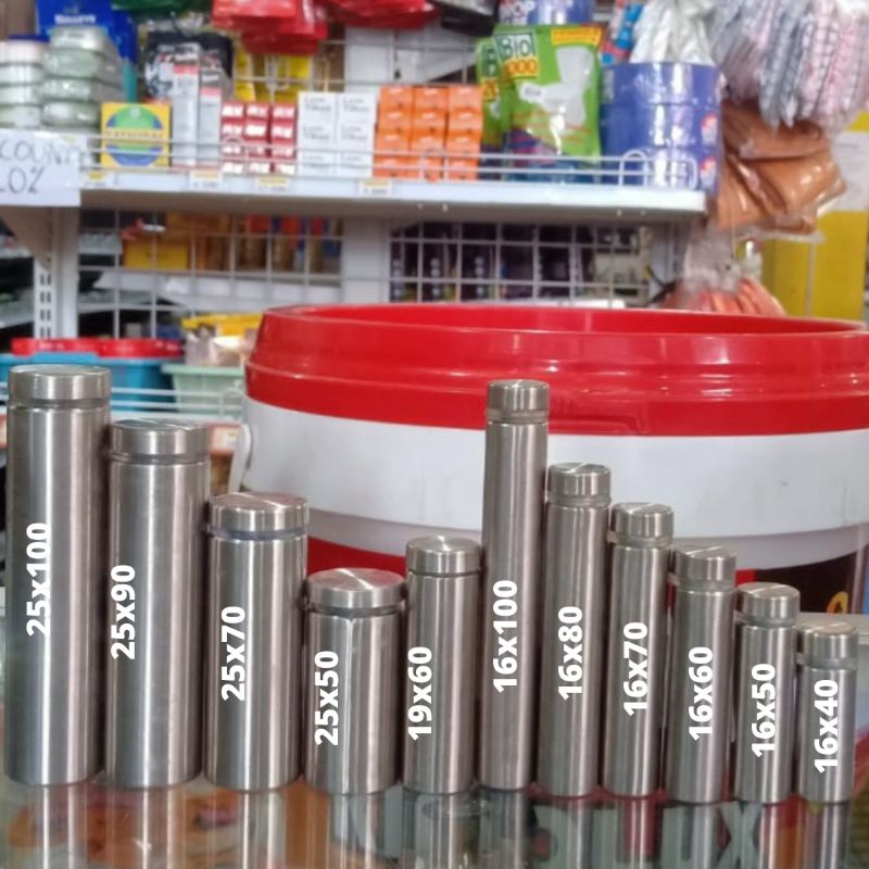 Jual pen iklan/baut acrylic/baut display kaca/sign board | Shopee Indonesia