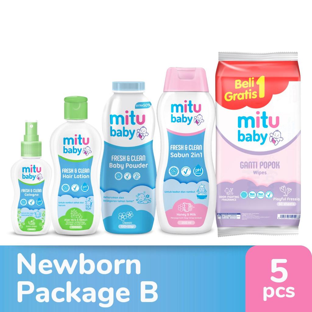 Jual Mitu Newborn Baby Care Package B - Paket Perlengkapan Mandi dan ...