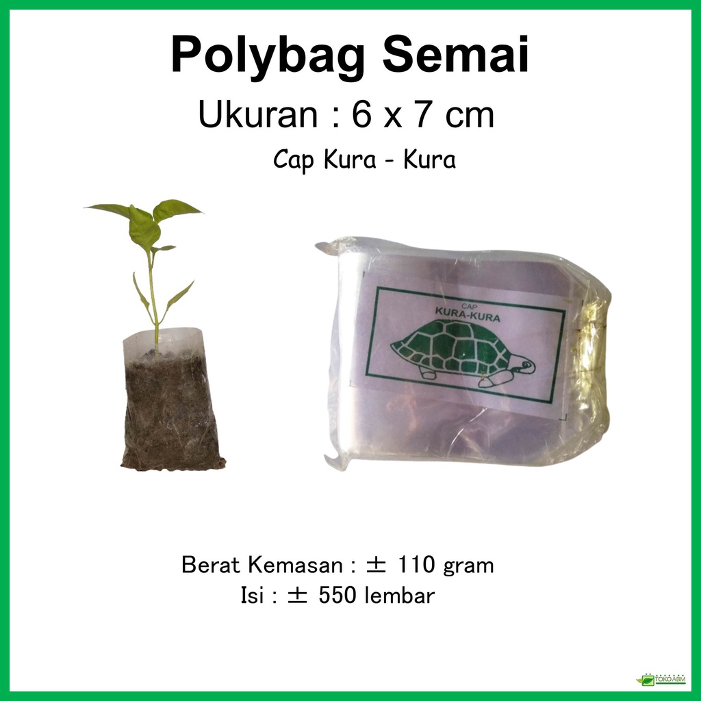 Jual Plastik Polybag Polibag Semai PP Bening Ukuran 6x7 cm | Shopee ...