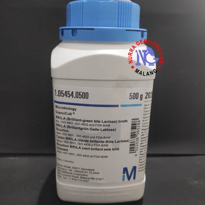 Jual BGLB BRILA (Brilliant green bile Lactose) Broth MERCK repacking ...