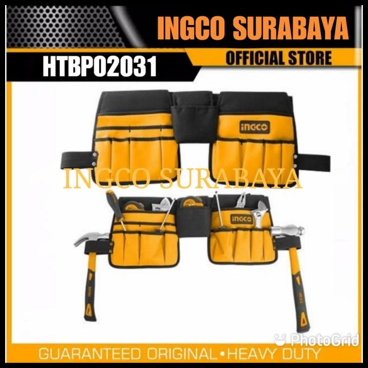 Jual INGCO HTBP02031 TOOL BELT 2-SIDE SABUK BAG TAS PINGGANG PERKAKAS ...