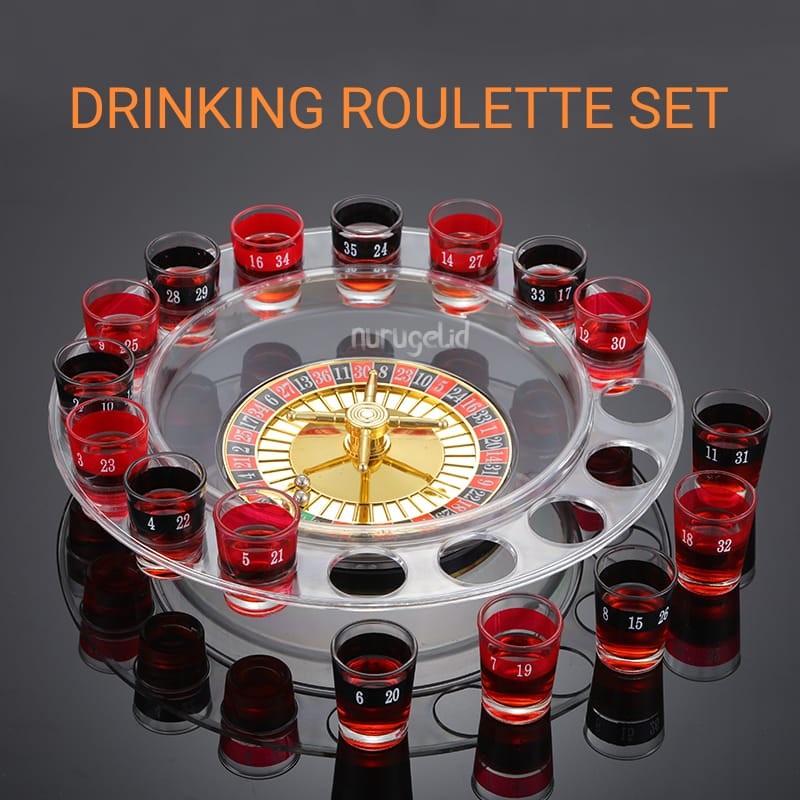 Jual Drinking Roulette Set Party Game Permainan Rolet Pesta Minum ...