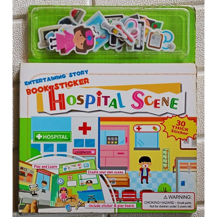Jual Buku Stiker Anak - Hospital Scene - Entertaining Story' Book ...