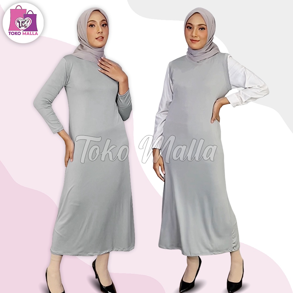Jual Manset Gamis Tangan Panjang & Tampa Tanpa Lengan Wanita Kerah ...