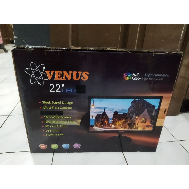 Jual New Monitor LED Venus 22" Full HD HDMI VGA USB AV Widescreen ...