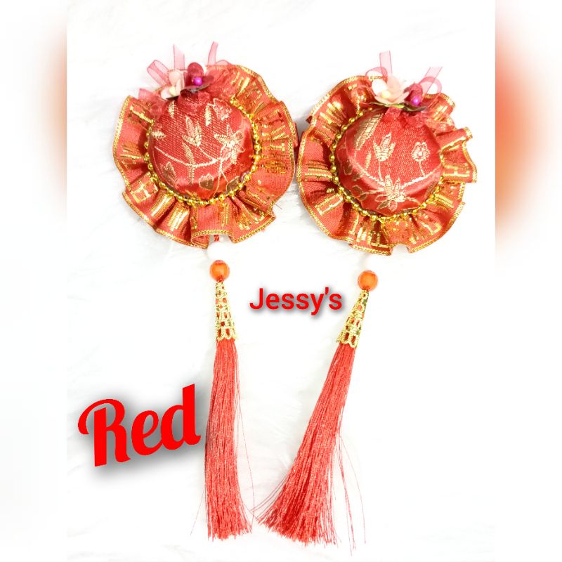 Jual Jepit Rambut Topi Imlek Tassel Perpasang (2pcs) | Shopee Indonesia