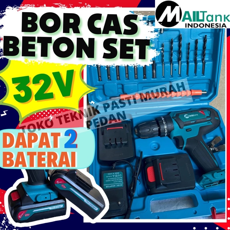 Jual Bor cas 21V Mailtank SH190 cordless drill Bor Baterai Tembok SH ...