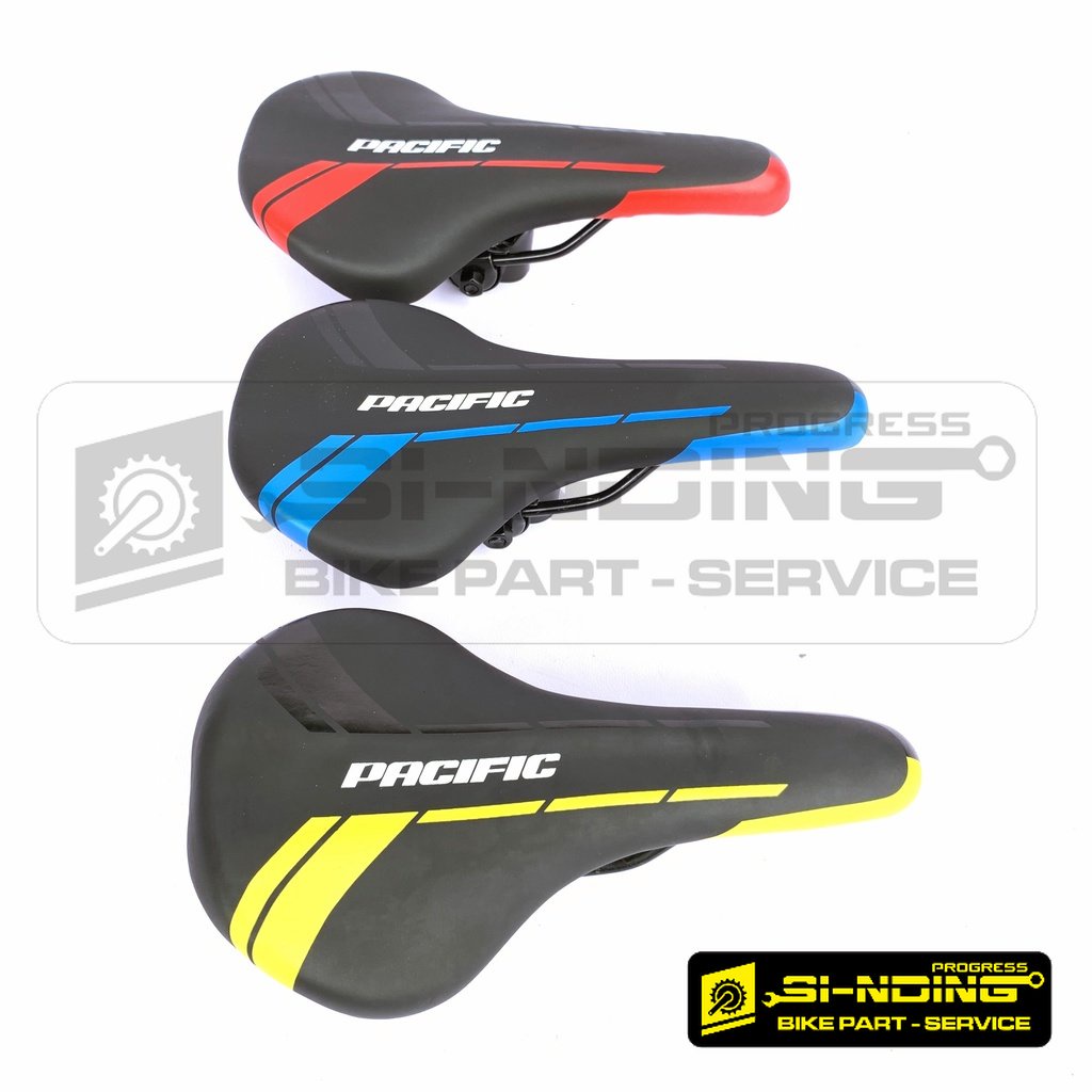 Jual Sedel Saddle Sepeda MTB Tipis Pacific Hitam Abu Merah Kuning BUKAN ...