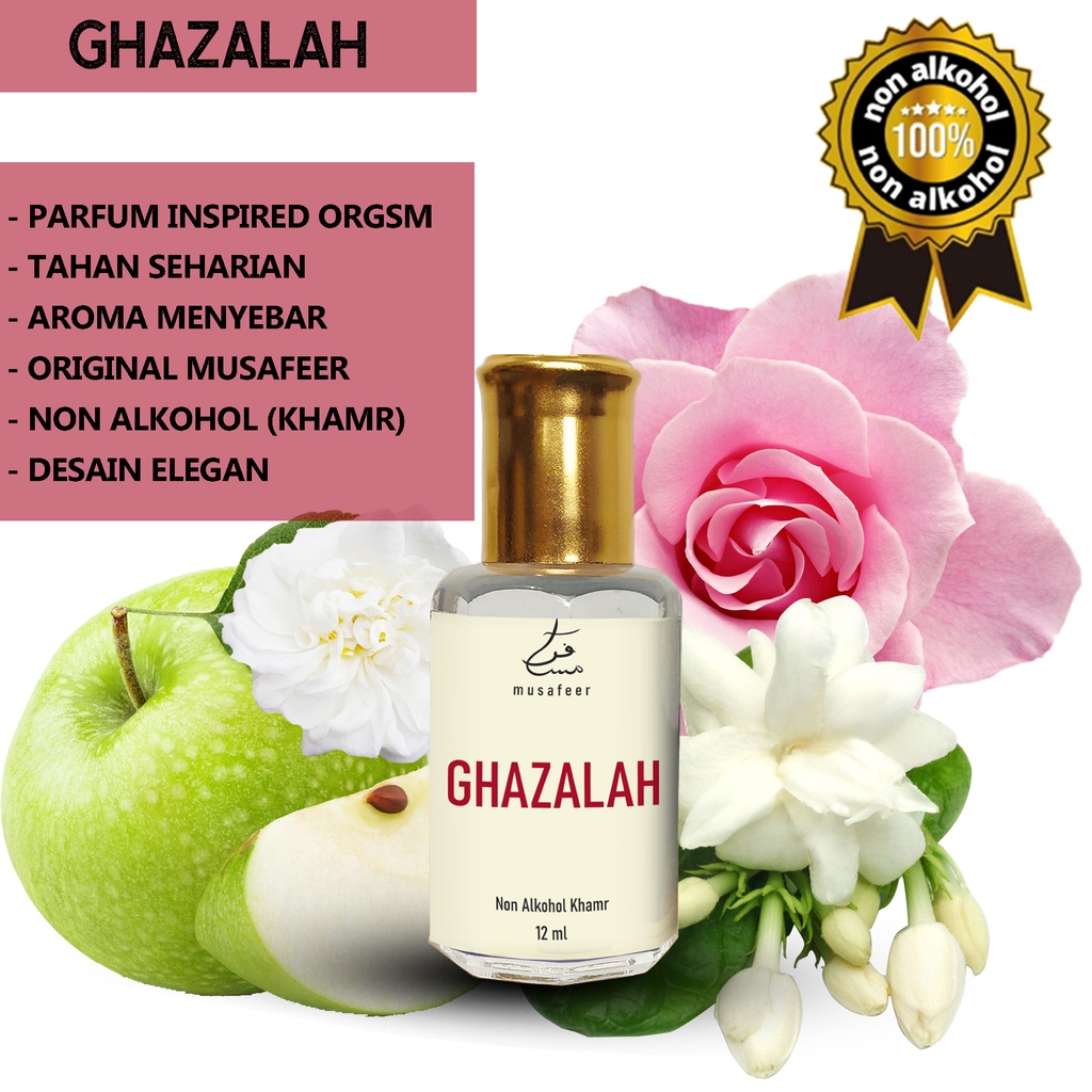 Jual PARFUM SHOLAT GHAZALAH 12 ML | MINYAK WANGI By Musafeer NON ...