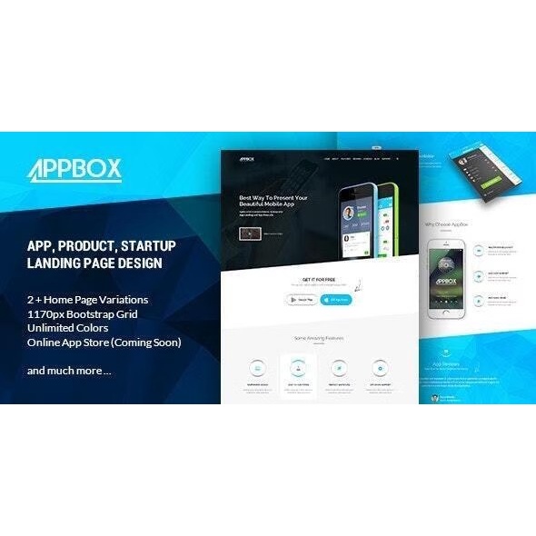 Jual Website Template AppBox App Landing & Shop HTML Web | Shopee Indonesia