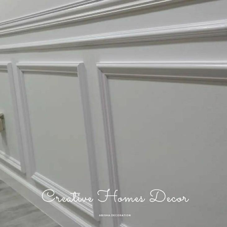 Jual WALL PANEL MOLDING PROFILE DINDING KAYU BUKAN WALPAPER WALLPAPER ...