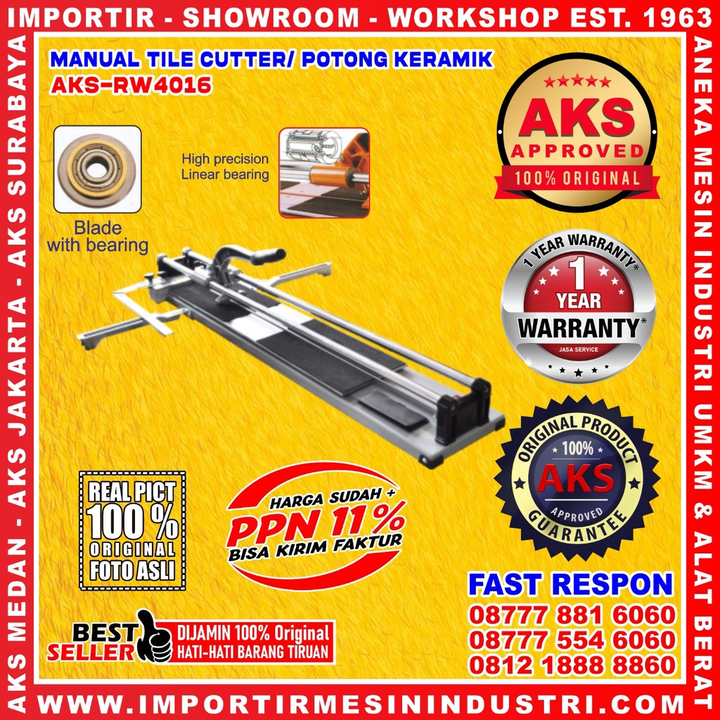 Jual Alat Manual Pemotong Lantai Manual Tile Cutter 100 Cm Pembagi ...