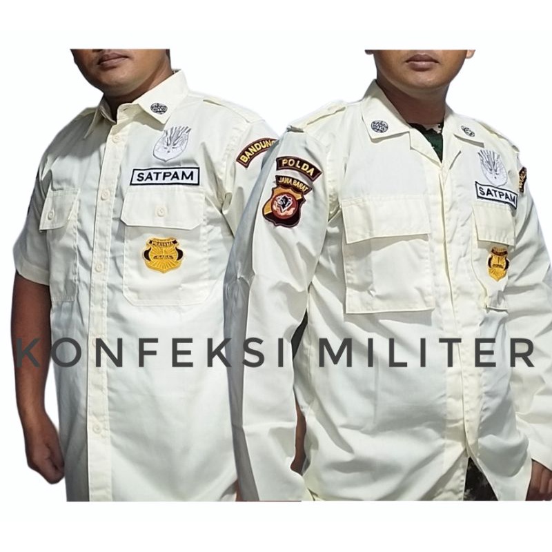 Jual stelan seragam satpam security PDH PDL Plus Atribut baju celana ...