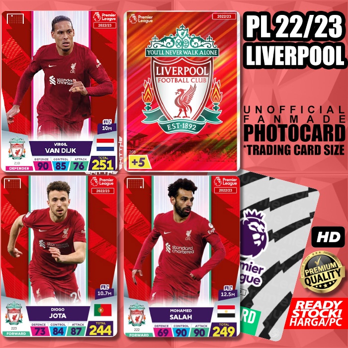 Jual Photocard Player PL LIVERPOOL 2022/23 Unofficial Trading Card ...