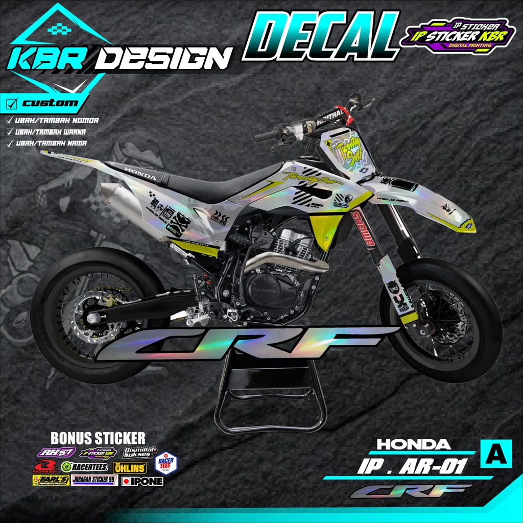 Jual COD DECAL CRF VERZA FULL BODY MOTOR HONDA DECAL CRF VERZA VARIASI ...