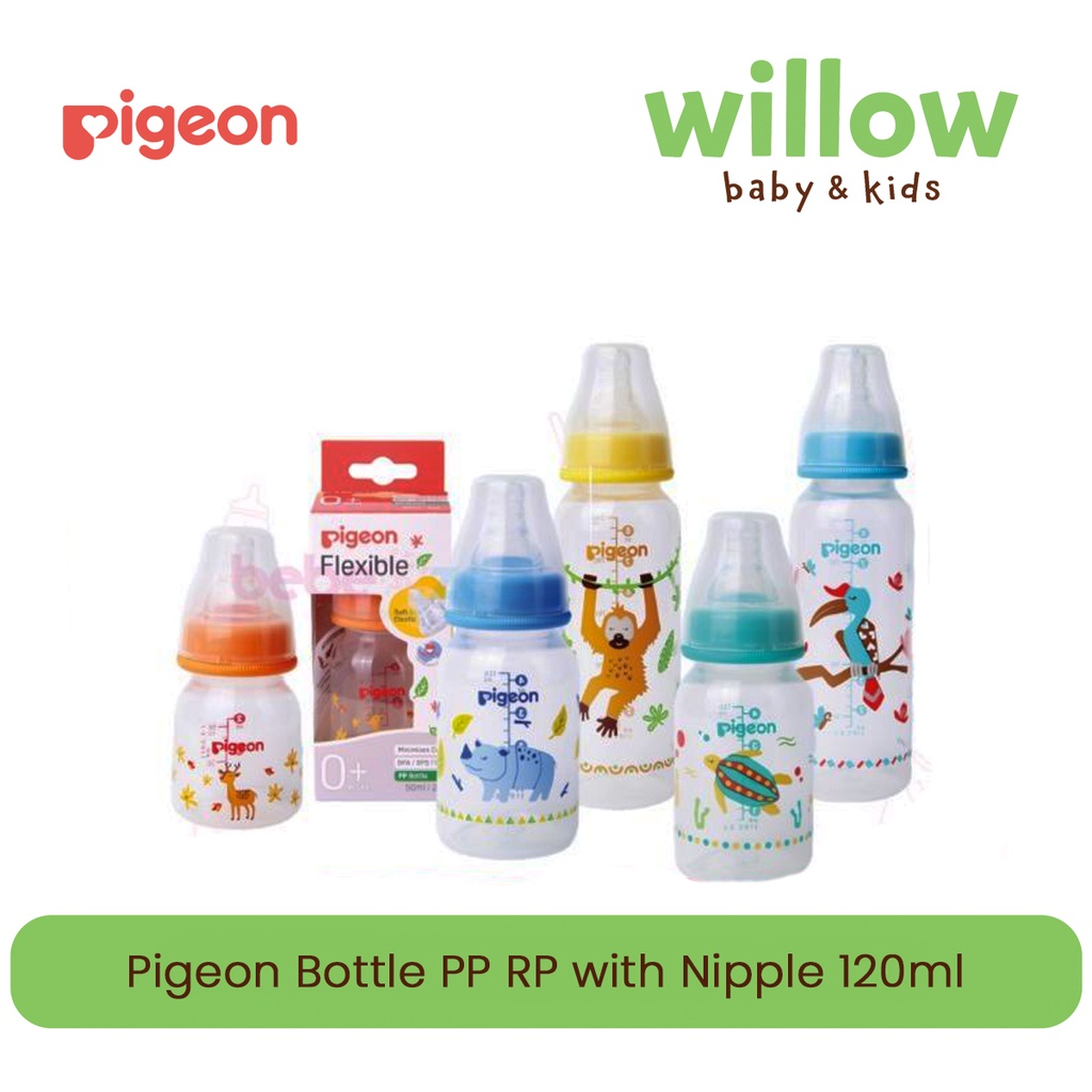 Jual Perlengkapan Botol Bayi - Pigeon Bottle PP RP with Nipple 120ml ...
