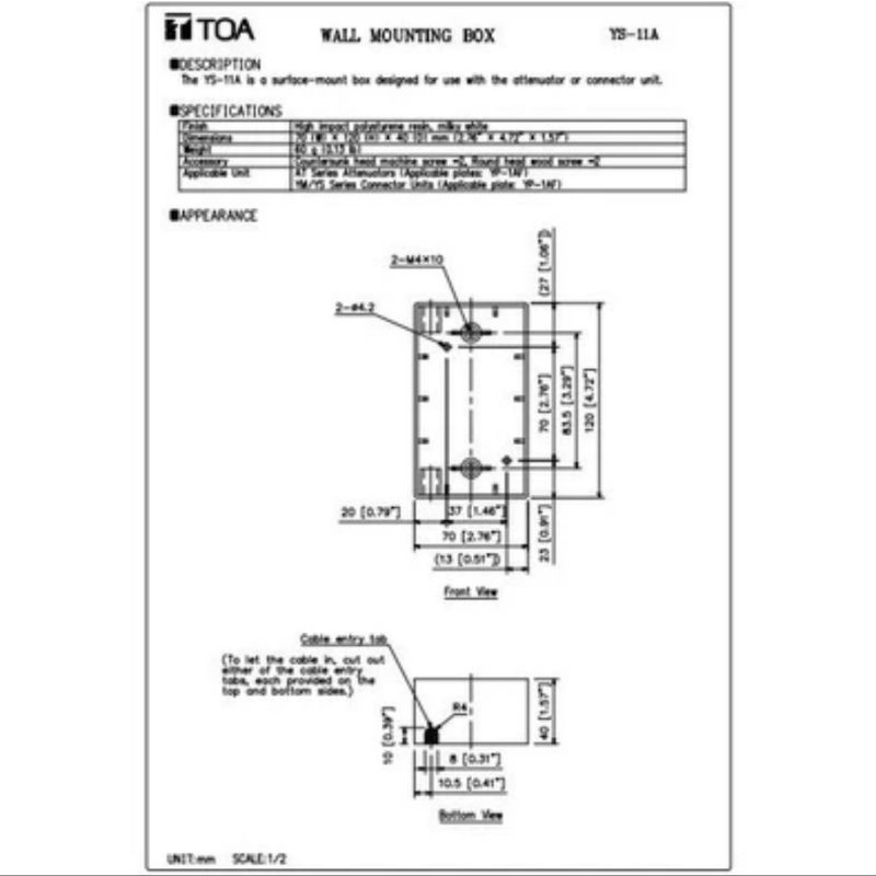 Jual Wall Mounting Box Attenuator Volume Control TOA | Shopee Indonesia