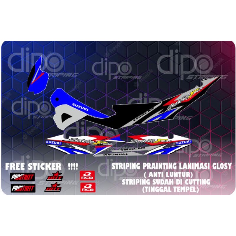 Jual Stiker striping satria fu150 CBU laminasi glosy | Shopee Indonesia