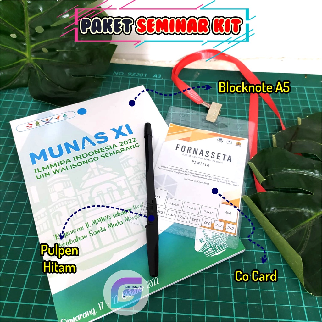 Jual SEMINAR KIT : NOTEBOOK A5 / NOTEBOOK CUSTOM A5 , PULPEN , NAME TAG ...