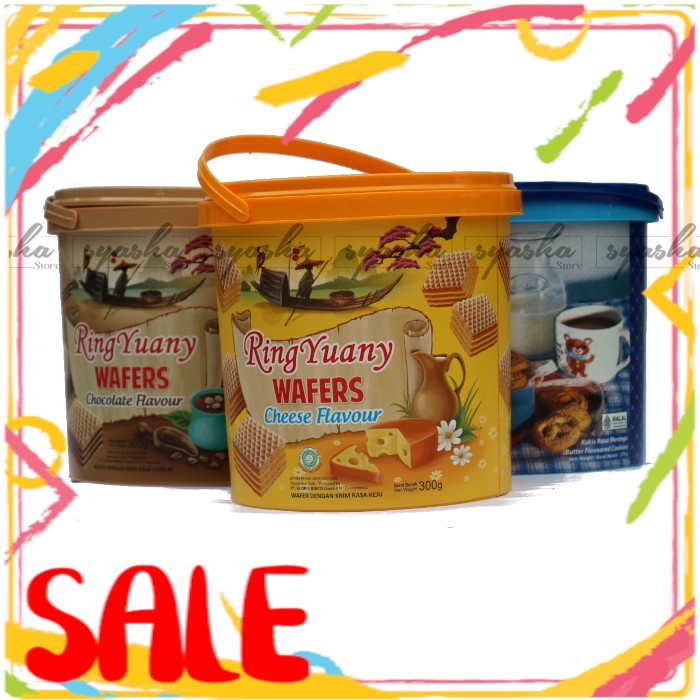 Jual Wafer Biskuit Biskitop Ring Yuany Keju Jajanan Cemilan Suguhan ...