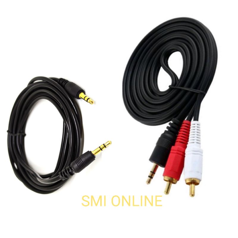 Jual Kabel Audio jack 3,5 Gold plate Kabel Aux kabel input | Shopee ...