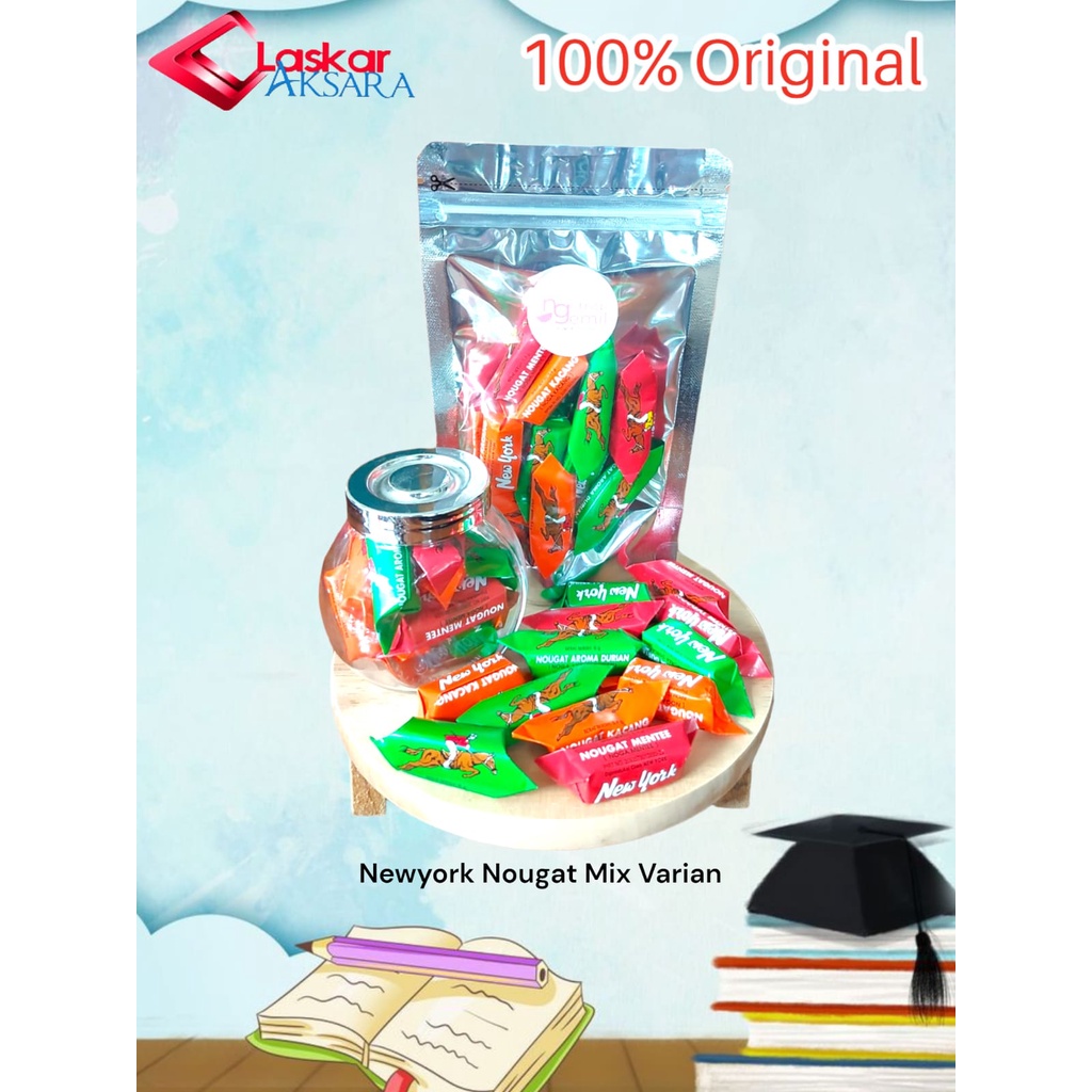 Jual Permen Kuda - Permen New York Durian Mete Kacang Mix 3in1 ...