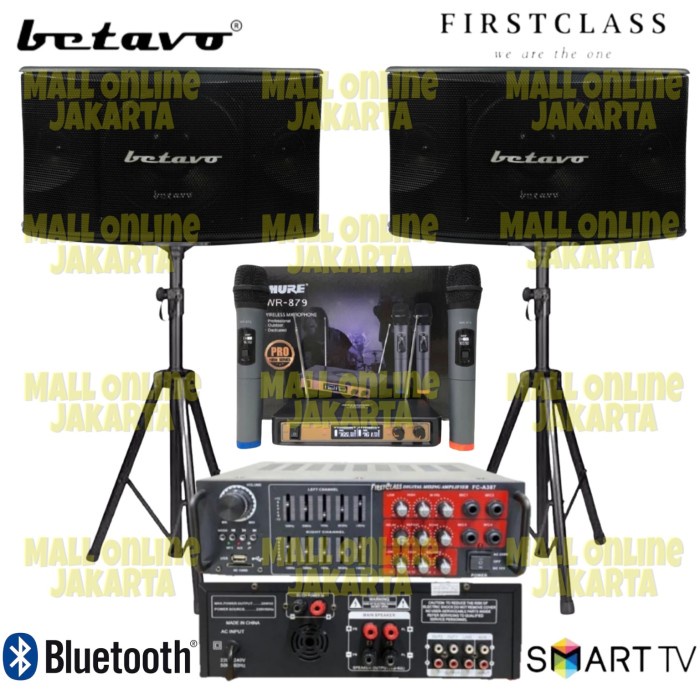Jual Paket speaker karaoke betavo 10 inch sound system rumah original ...