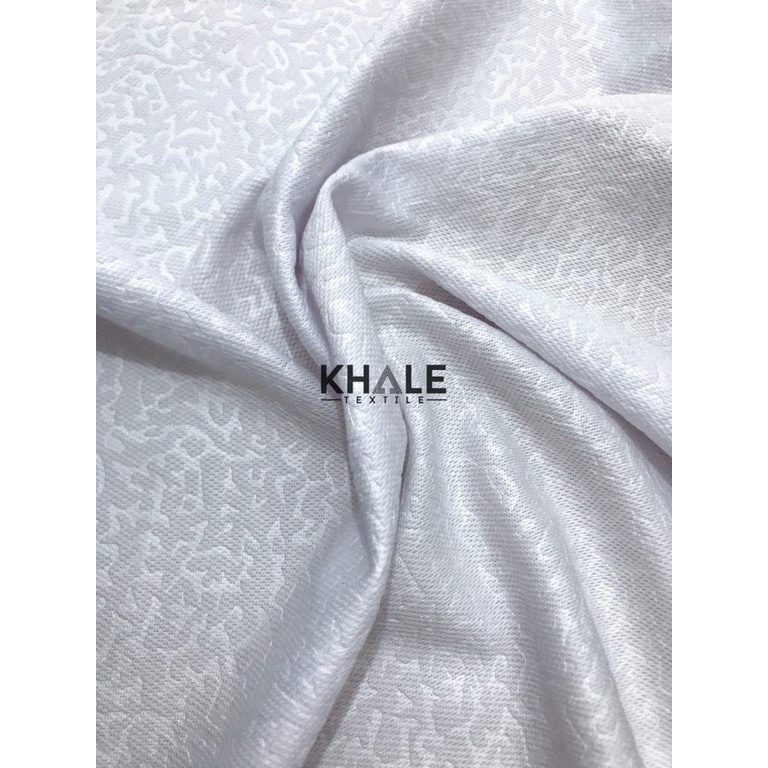 Jual Bahan Kain Drifit Emboss Njoy Rocko Corak Putih Premium Jersey ...