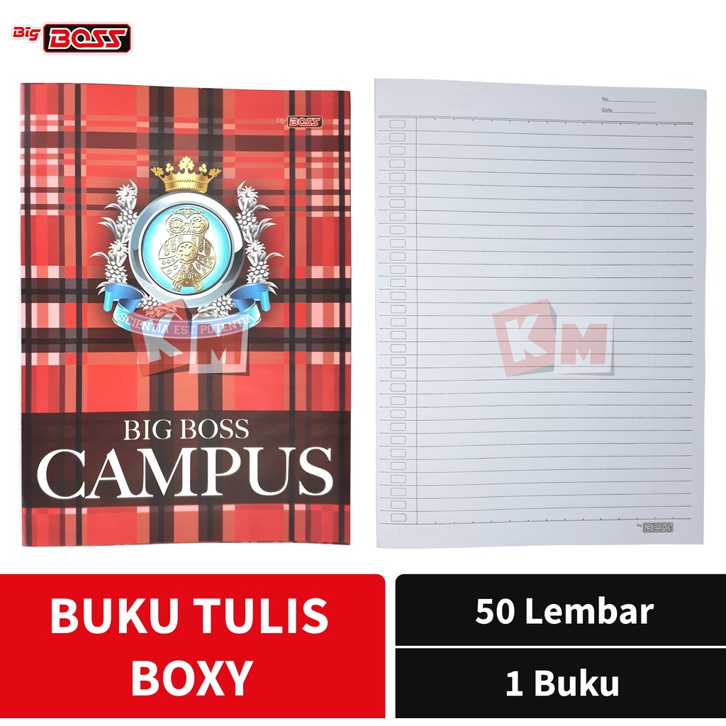 Jual Buku Tulis Boxy Big Boss Campus Isi 50 Lembar / BigBoss 50 Lbr ...
