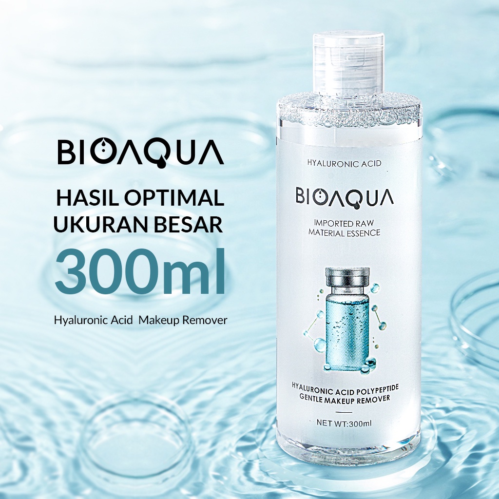 Jual BIOAQUA Micellar Water Make Up Remover Hyaluronic Acid Polypeptide ...