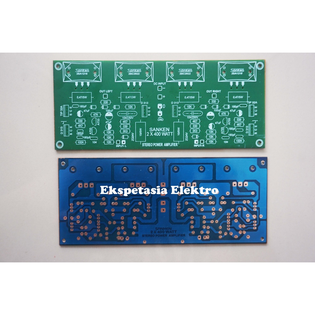 Jual PCB Stereo Power Amplifier SANKEN 2 X 400WATT | Shopee Indonesia