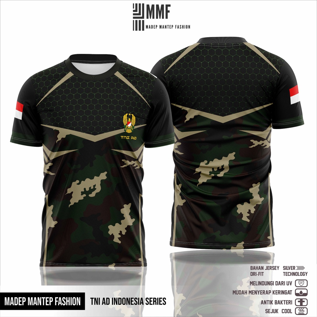 Jual Kaos Dryfit TNI AD Kaos Jersey TNI Full Printing Dryfit Kaos Olahraga TNI - JERSEY TNI AD ...