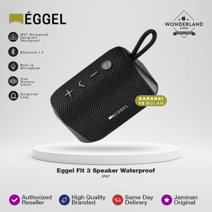 Jual Eggel Fit 3 Fit3 Speaker Bluetooth Waterproof Portable IP67 3EQ ...