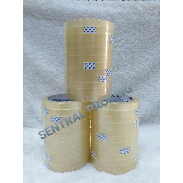 Jual LAKBAN OPP BENING 12mm × 72 Yard / Roll (12Pcs ) | Shopee Indonesia