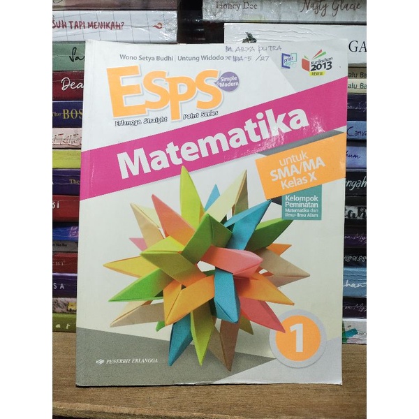 Jual Buku ESPS MATEMATIKA 1 SMA/MA KELAS X KELOMPOK PEMINATAN IPA ERLANGGA | Shopee Indonesia