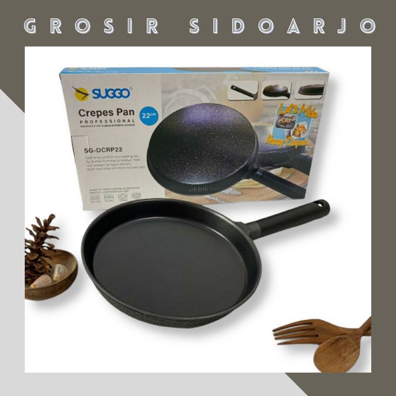 Jual Suggo Crepes Pan / Suggo Crepes Tanpa Loyang / Crepes Pan 22 cm ...