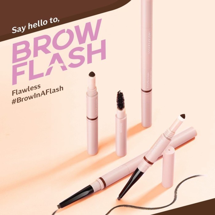 Jual Wardah Instaperfect BrowFlash 3-in-1 Brow Perfector | Shopee Indonesia