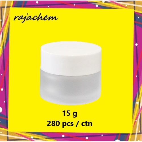 Jual Pot Kaca Frosted 15g Tutup Putih 15 g Glass Frosted Jar | Shopee ...
