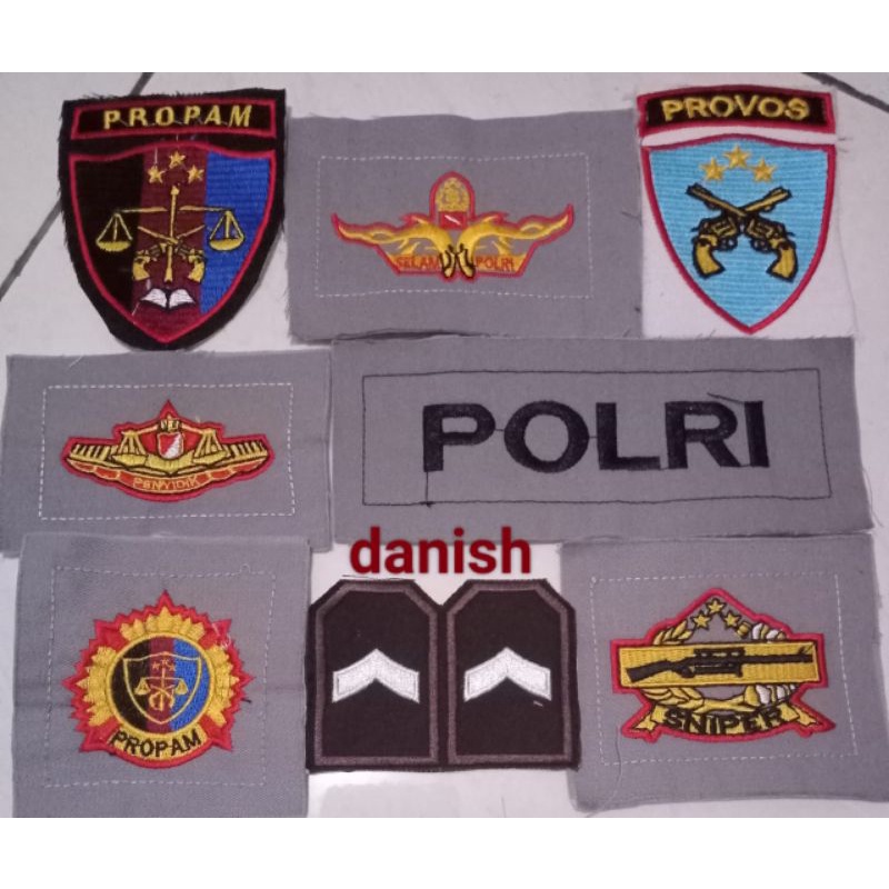 Jual BET BORDIR LOGO LAMBANG PROVOST PROPAM POLRI | Shopee Indonesia