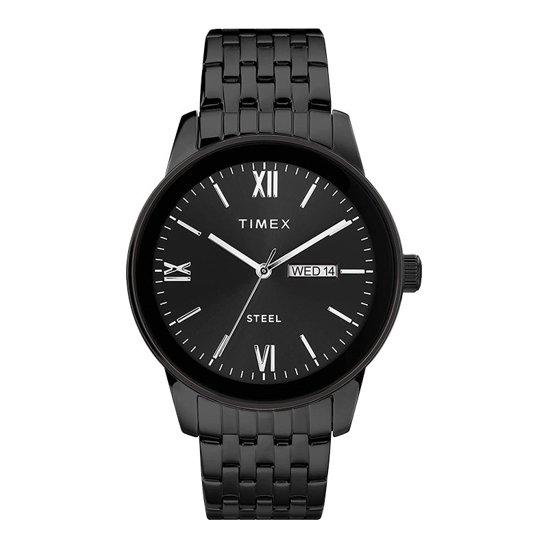 Jual Jam Tangan Pria Timex Classic TW2T50400 Black Dial Black Stainless ...
