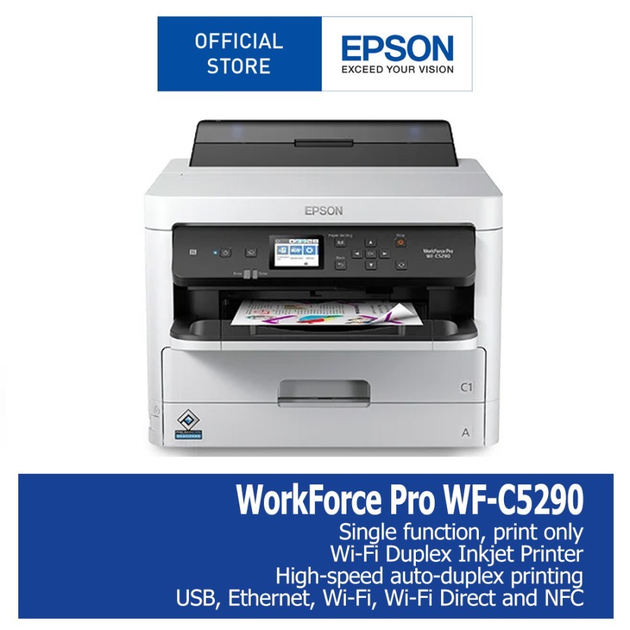 Jual Printer Epson WF-C5290 Workforce Wi-Fi Duplex Inkjet Printer ...