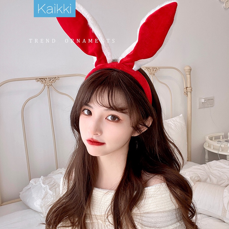Jual Kaikki bando bunny bando rambut motif telinga kelinci Dekorasi ...
