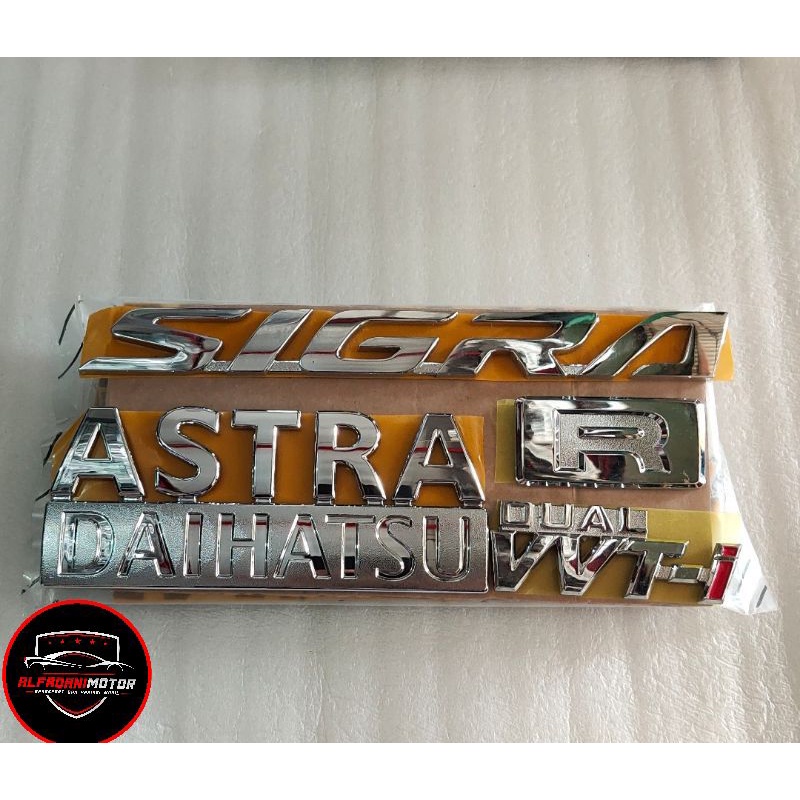 Jual Logo emblem tulisan bagasi set sigra type M R X ORIGINAL | Shopee ...