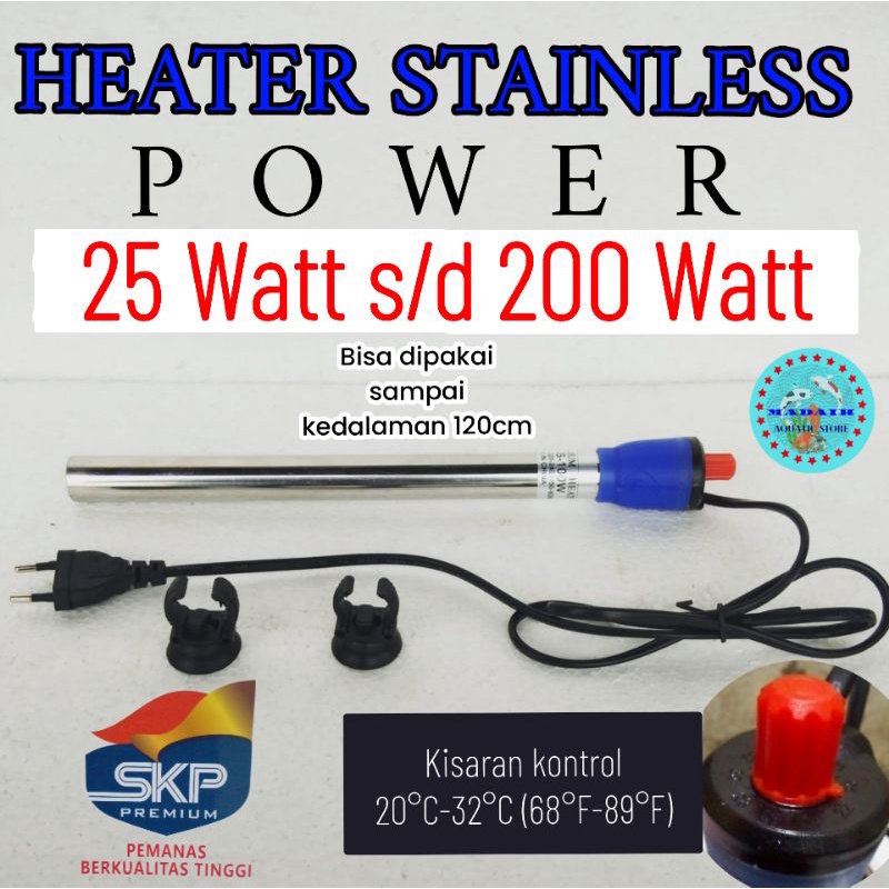 Jual SKP HTS HEATER STAINLESS ,Alat pemanas / penghangat air aquarium ...