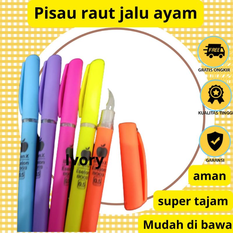 Jual pisau peruncing jalu ayam model polpen ivory | Shopee Indonesia