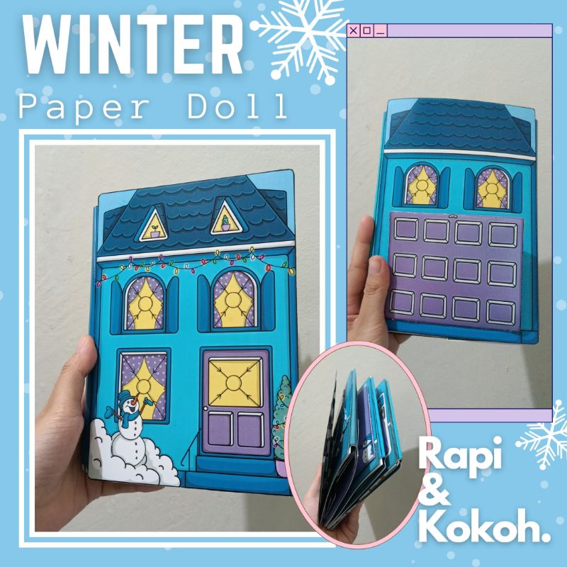 Jual MAINAN BARBIE KERTAS VIRAL PAPER DOLL WINTER MAINAN KERTAS KATE ...