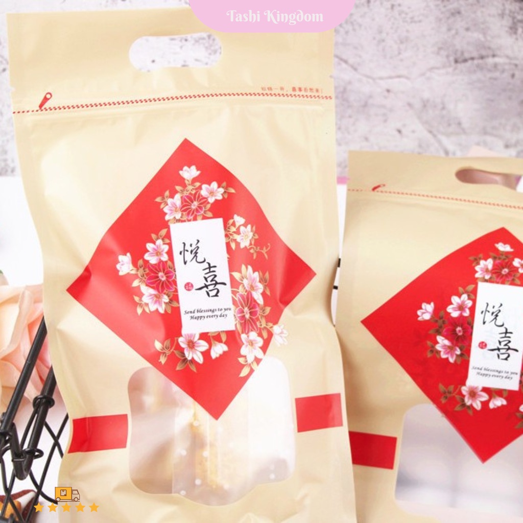 Jual Plastik Fu Imlek zip Plastik Cookies klip Imlek / kantong plastik ...