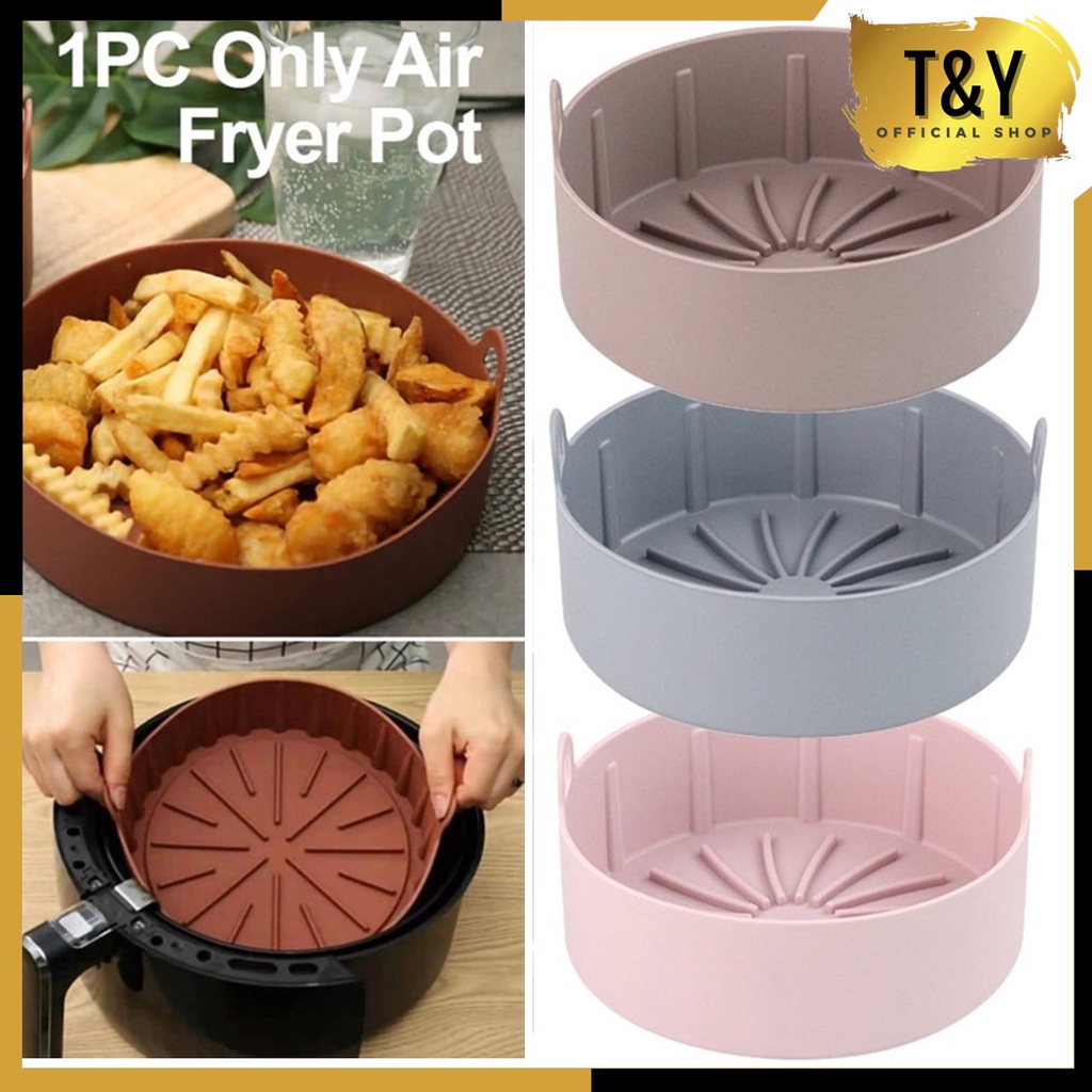 Jual T&Y Alas Airfryer Air Fryer Pot Silicon Anti Lengket 16cm Wadah ...