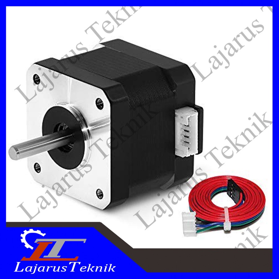 Jual Stepper Motor 42 - 17HS4401 / Nema 17 0.9Deg 12V 4wires | Shopee ...